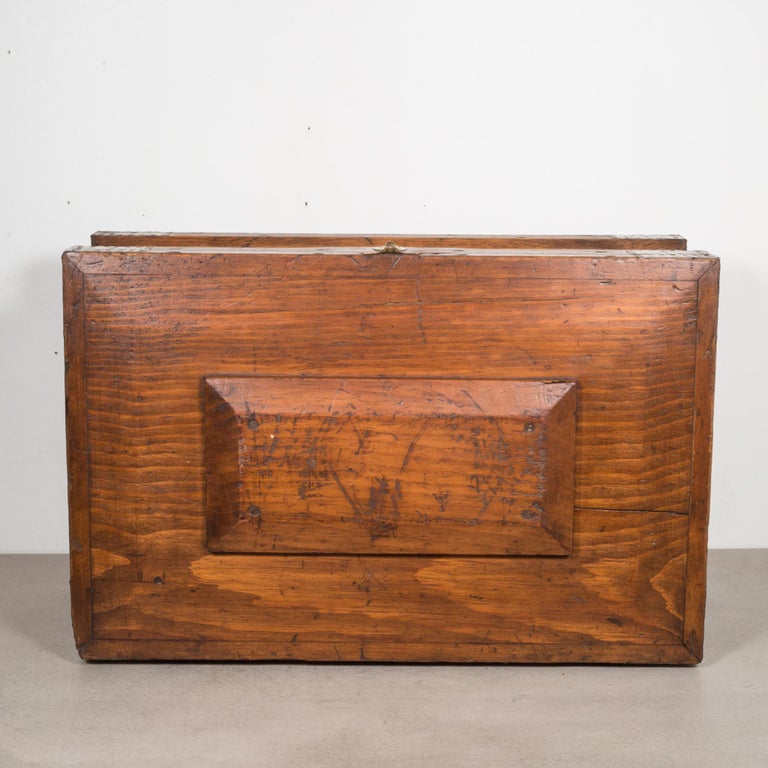 Large Handmade Wood Document with Brass Lock, c.1940 at 1stDibs