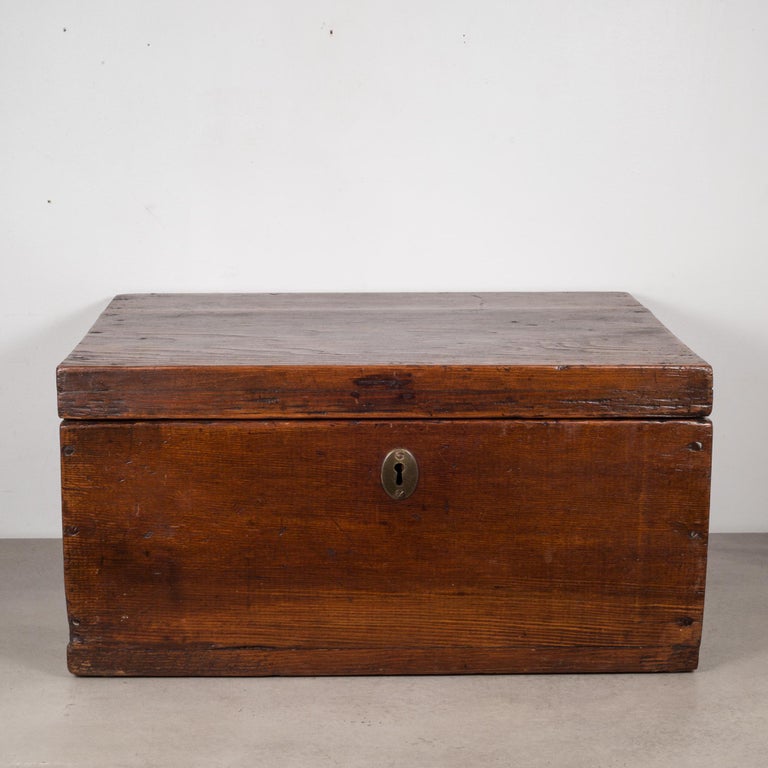 Large Handmade Wooden Shoe Factory Tool Box, circa 1940 For Sale at 1stDibs