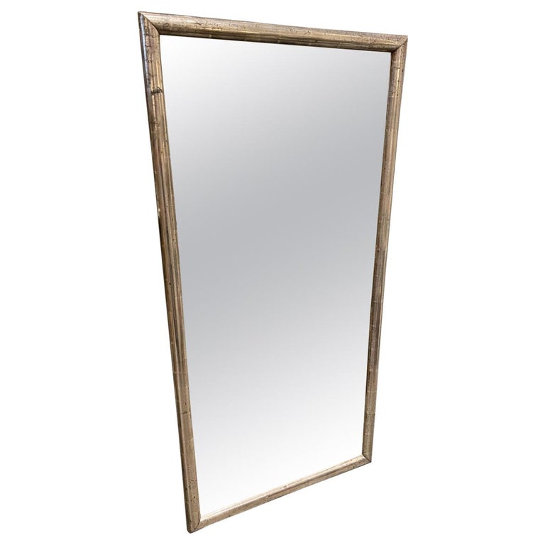 Large Handsome Antique French Silver Framed Mirror, circa 1880-1890 at ...