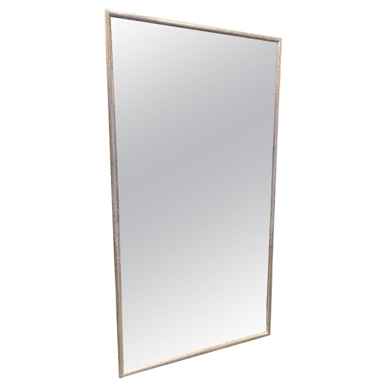 Large Handsome Antique French Silver Framed Mirror, circa 1880-1890 For ...