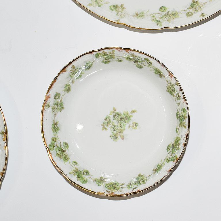 Large Haviland Limoges Porcelain Tableware Set France 54 Pieces 1800s ...
