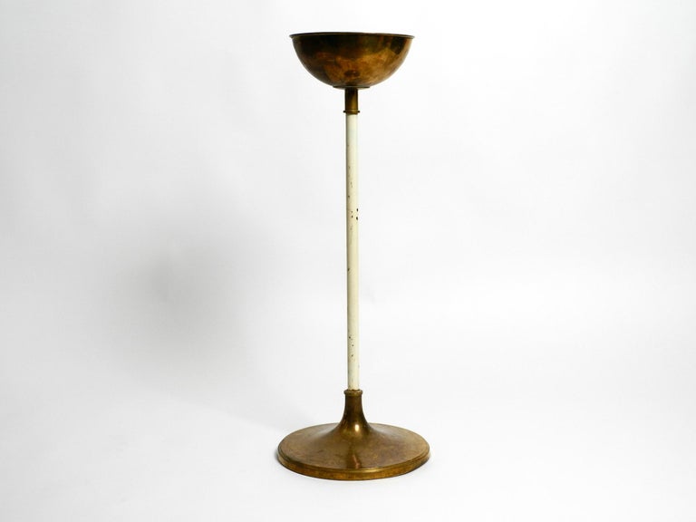 Large Heavy Mid-Century Modern Brass Holy Water Stand by Vereinigte ...