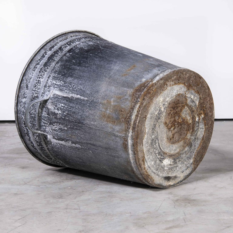 Large Heavy Weight French Farm Bucket For Sale at 1stDibs