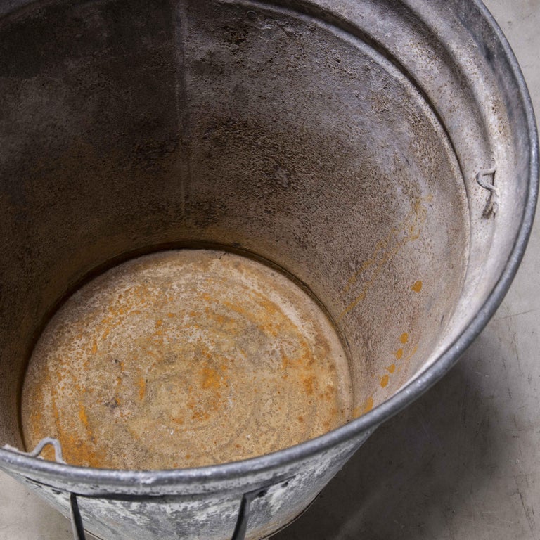Large Heavy Weight French Farm Bucket For Sale at 1stDibs
