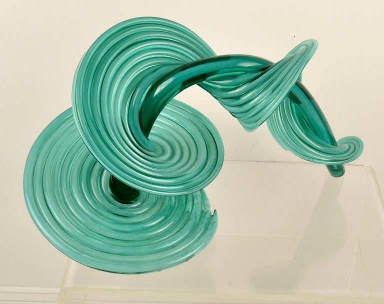 Large Heechee Art Glass Work, Signed Thomas Buechner III For Sale at ...