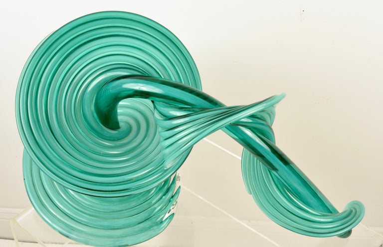 Large Heechee Art Glass Work, Signed Thomas Buechner III For Sale at ...