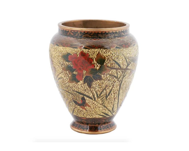 Large High Quality Japanese Cloisonne on Porcelain For Sale at 1stDibs