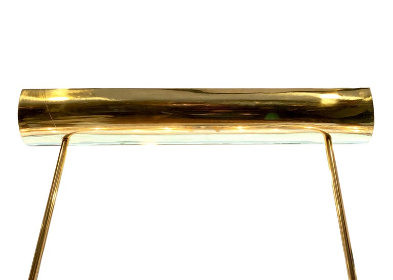 Large Horizontal Molded Glass Light Fixture For Sale at 1stDibs