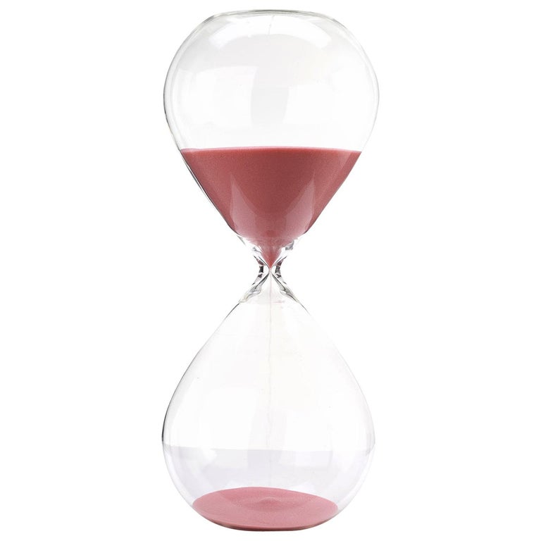 Large Hourglass with Pink Sand at 1stDibs | pink sand hourglass, pink ...