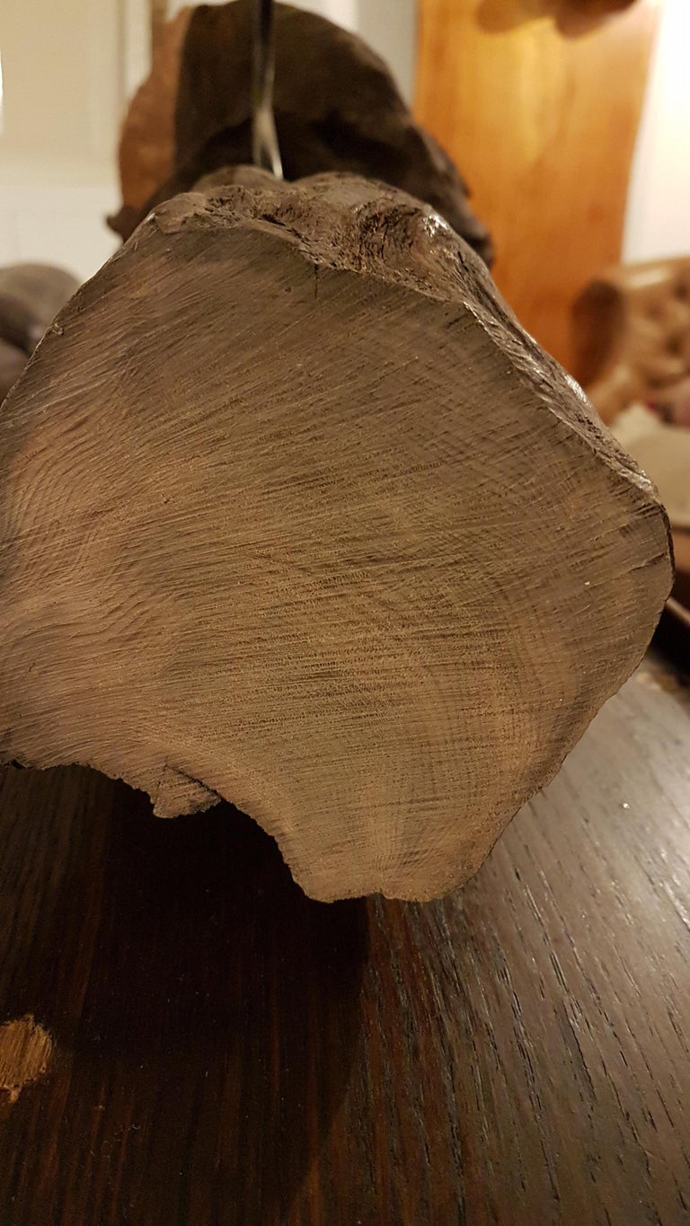 Large Humpback Whale Sculpture on Bog Yew Log For Sale at 1stDibs ...