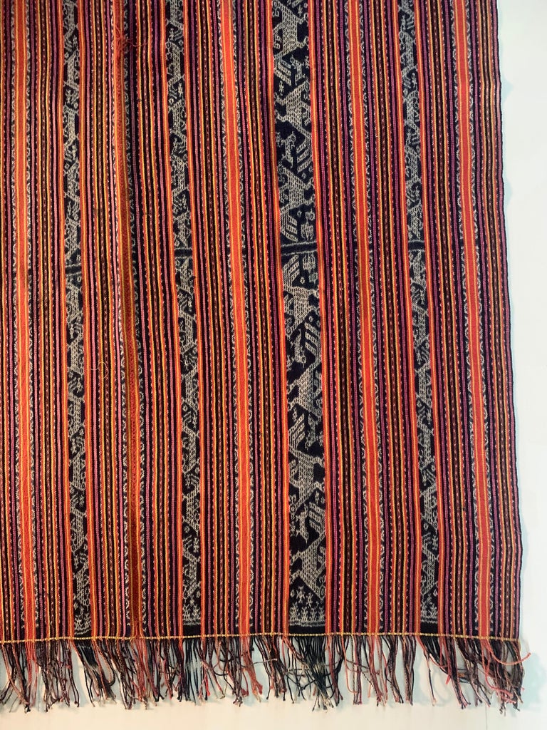 Ikat Textile from Timor with Stunning Tribal Motifs and Colours ...