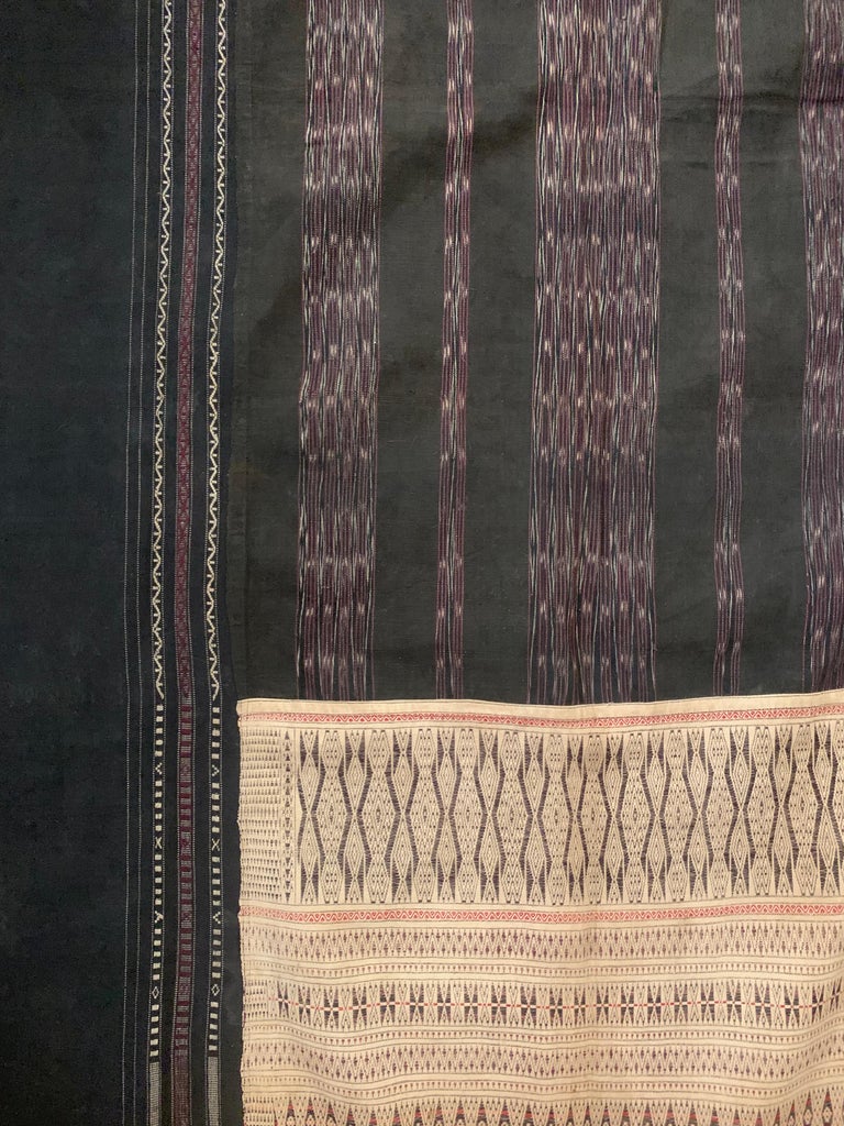 Ikat Textile "Ulos" from Batak Tribe of Sumatra and Stunning Tribal Motifs For Sale at 1stDibs