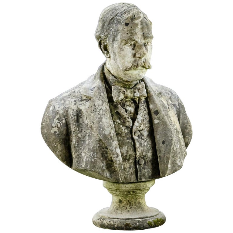 Large Impressive 19th Century English Marble Bust For Sale at 1stDibs