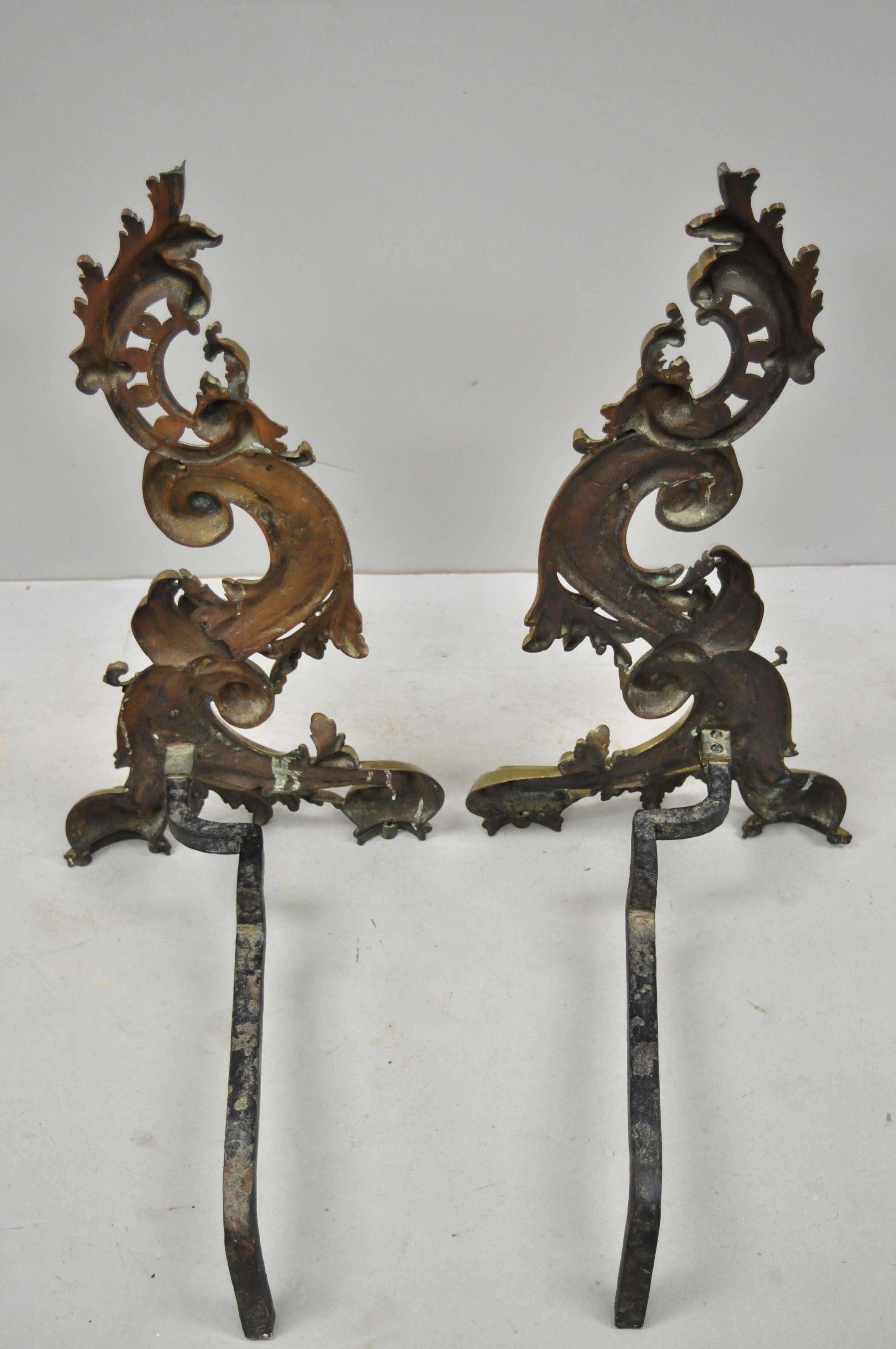 Large Impressive Antique French Rococo Baroque Style Acanthus Scroll ...