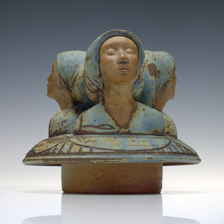 Large Impressive Ceramic Covered Jar by Chris Bramble For Sale at 1stDibs