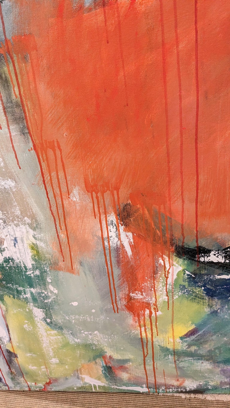 Large Impressive Original Abstract Drip Painting Titled Heartbreak For ...