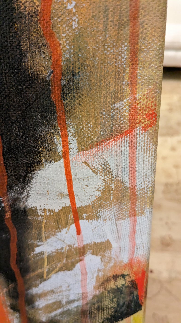 Large Impressive Original Abstract Drip Painting Titled Heartbreak For ...