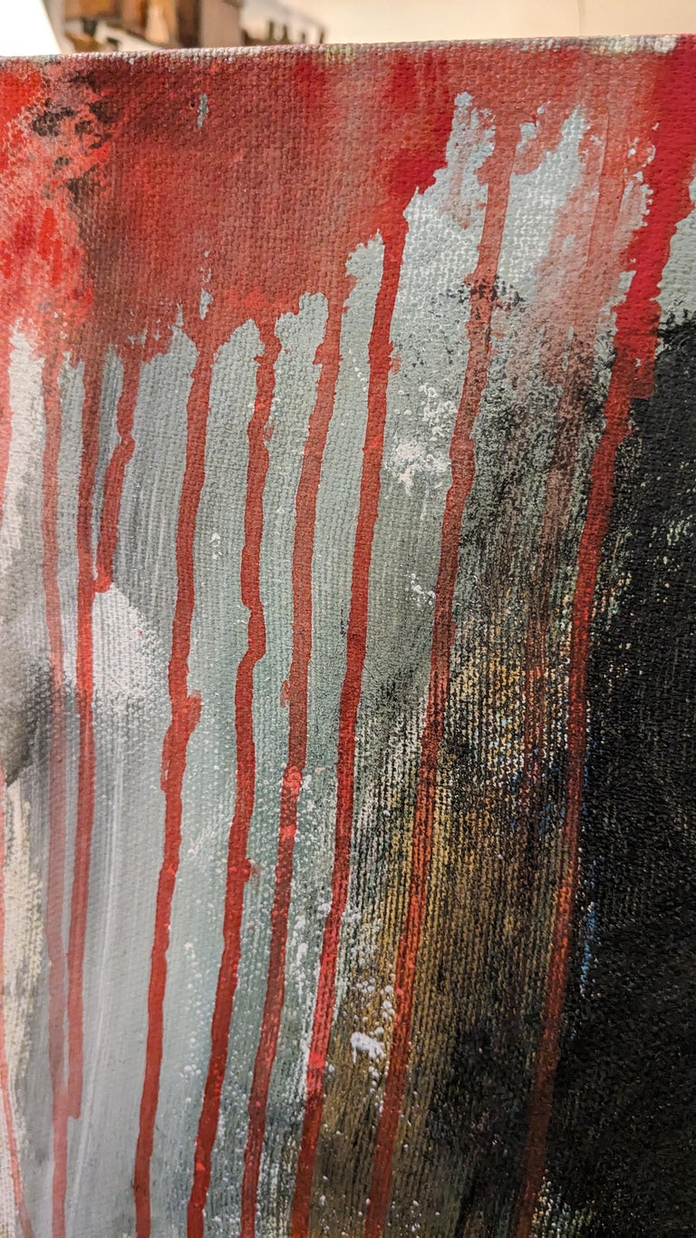 Large Impressive Original Abstract Drip Painting Titled Heartbreak For ...