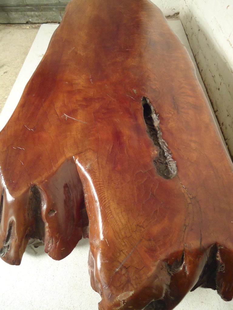 Large Impressive Tree Slab Table For Sale at 1stDibs | large tree slab