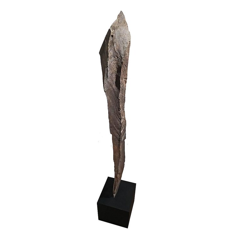 Large Indonesian Stone Sculpture on Stand For Sale at 1stDibs