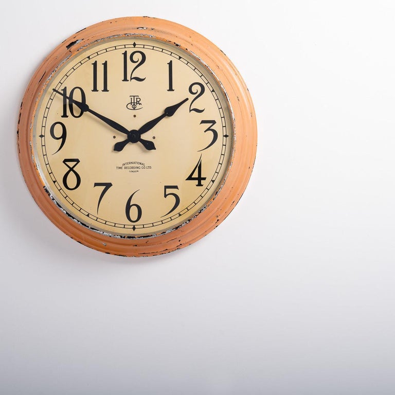 Large Industrial Factory Clock by International Time Recording Co Ltd ...