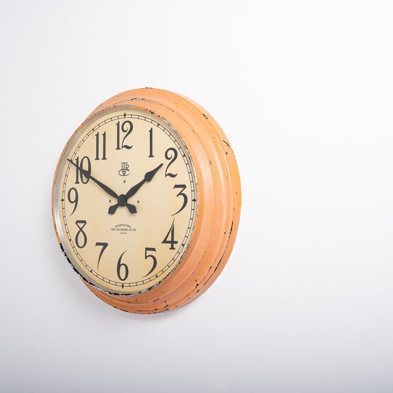 Large Industrial Factory Clock by International Time Recording Co Ltd ...
