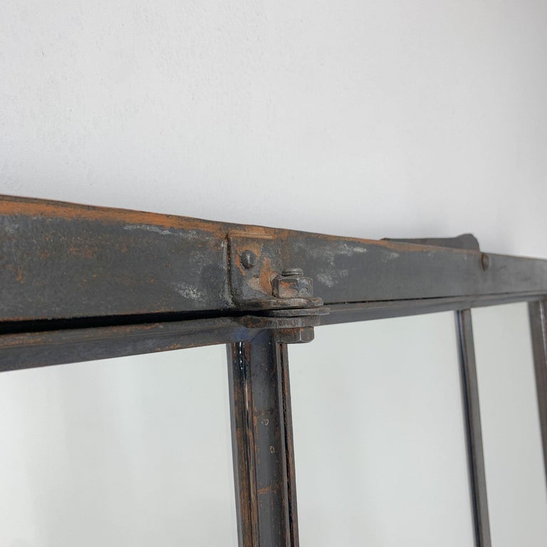 Large Industrial Factory Iron Window Converted to Mirror at 1stDibs ...