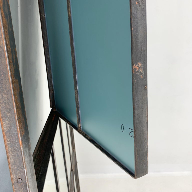 Large Industrial Factory Iron Window Converted to Mirror at 1stDibs ...