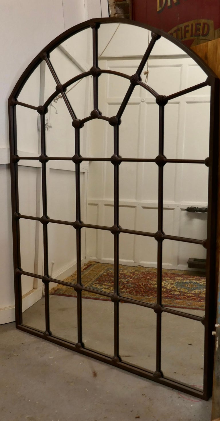 Large Industrial Style French Window Mirror at 1stDibs | large ...