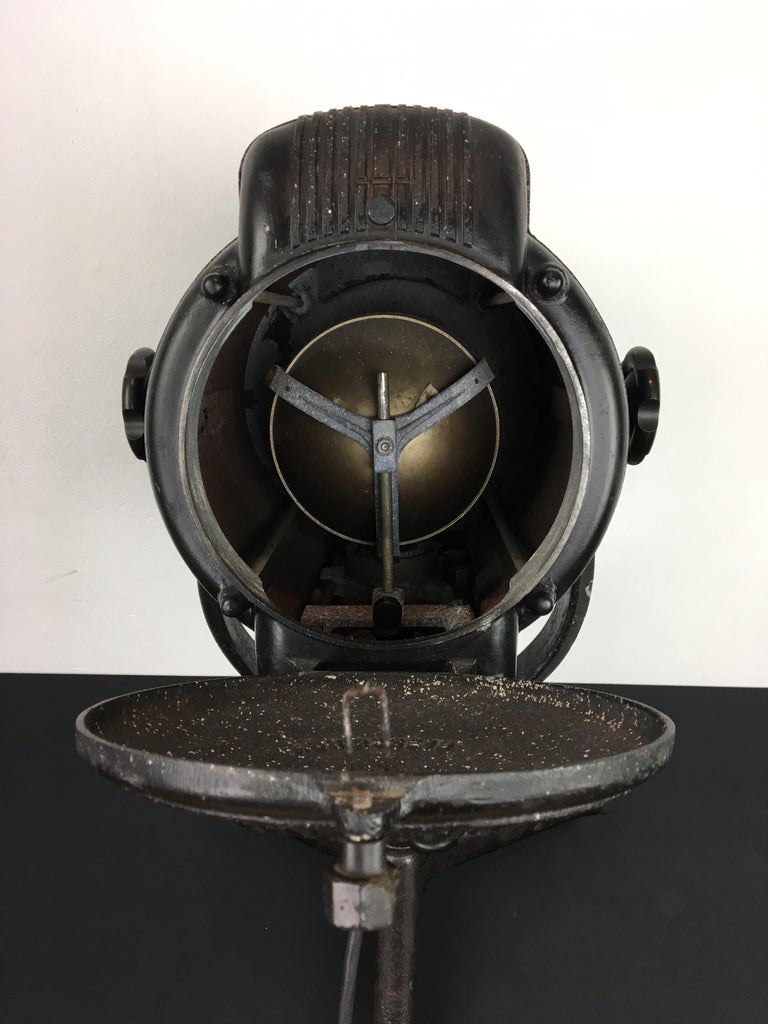 Large Industrial Theater Spot on Tripod, DAB Spotlight For Sale at ...