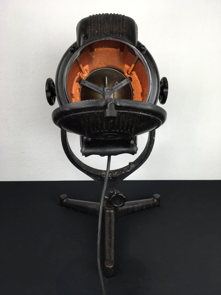 Large Industrial Theater Spot on Tripod, DAB Spotlight For Sale at ...