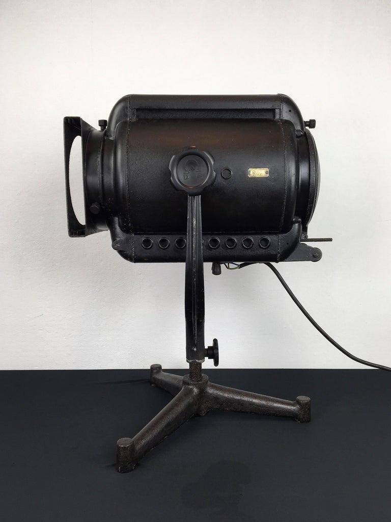 Large Industrial Theater Spot on Tripod, DAB Spotlight For Sale at ...