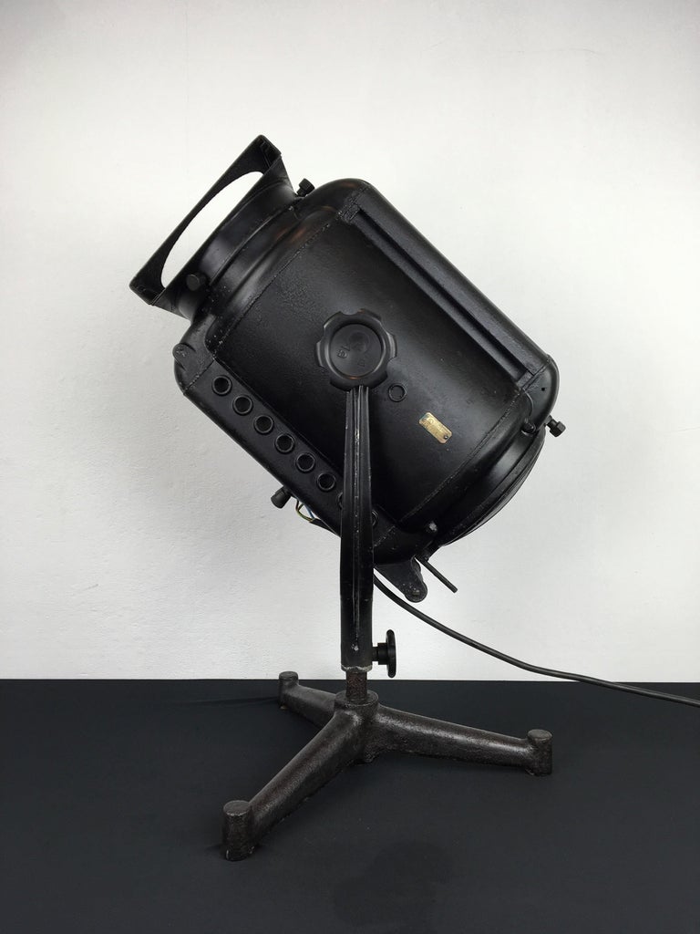 Large Industrial Theater Spot on Tripod, DAB Spotlight For Sale at ...