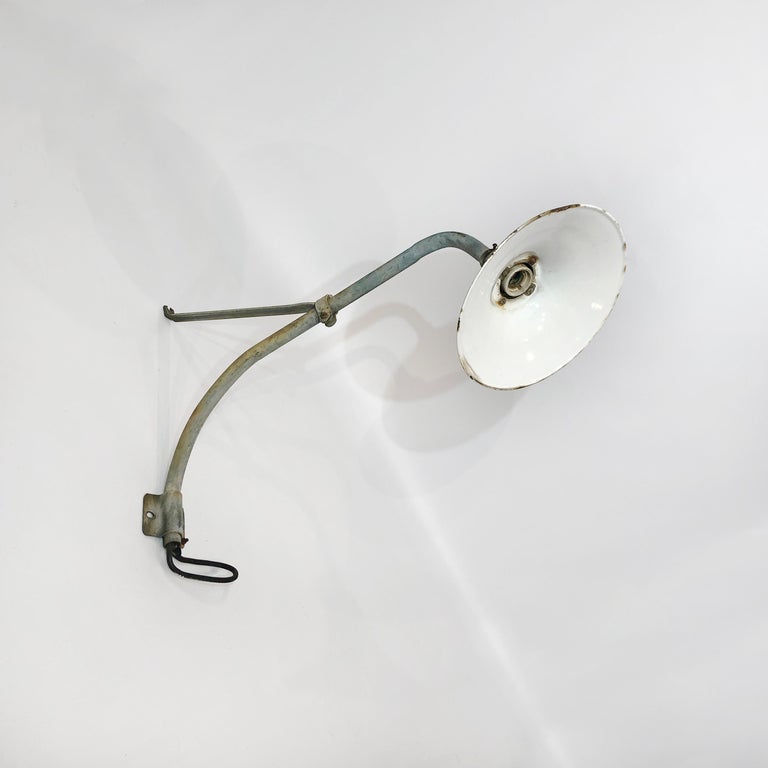 Large Industrial Wall Light 2 of 3 50s Vintage Retro Commercial ...