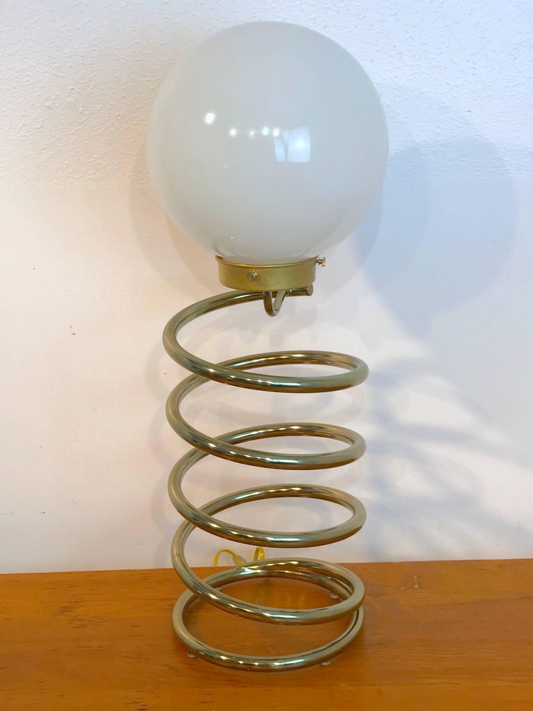 Large Ingo Maurer Spring Table Lamp, circa 1965 For Sale at 1stDibs