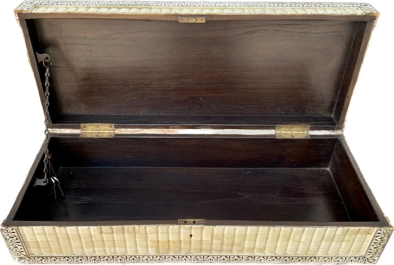 Large Inlaid Bone India Vizagapatam Box For Sale at 1stDibs