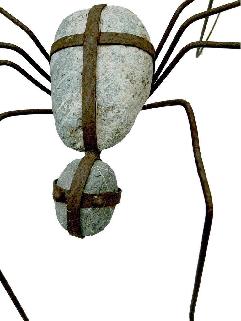 Large Iron and Stone Spider For Sale at 1stDibs