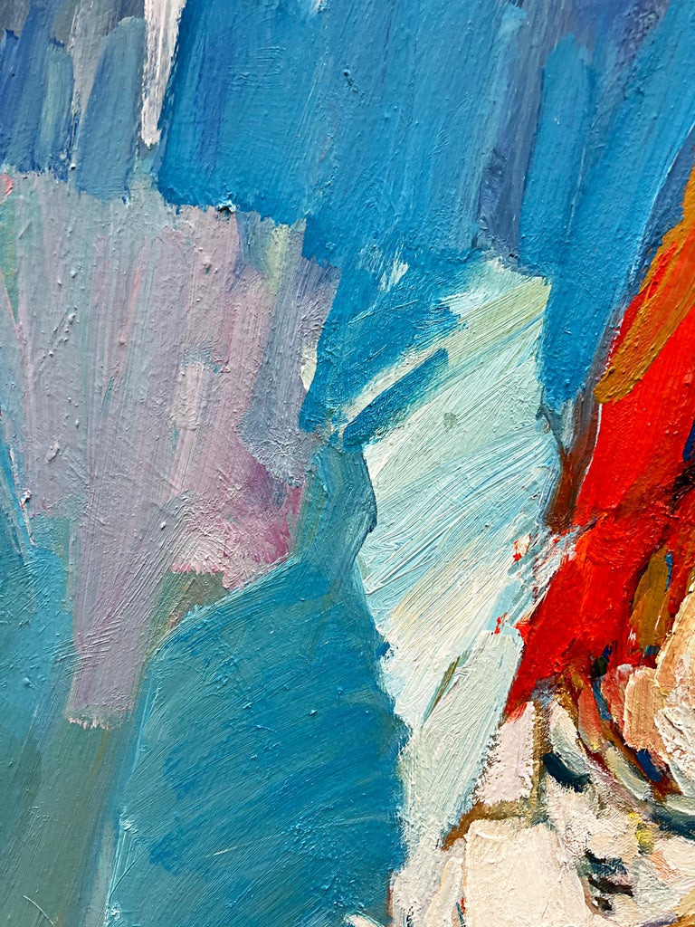 Large Irving Rosenzweig Figurative Abstract Oil Painting For Sale at ...