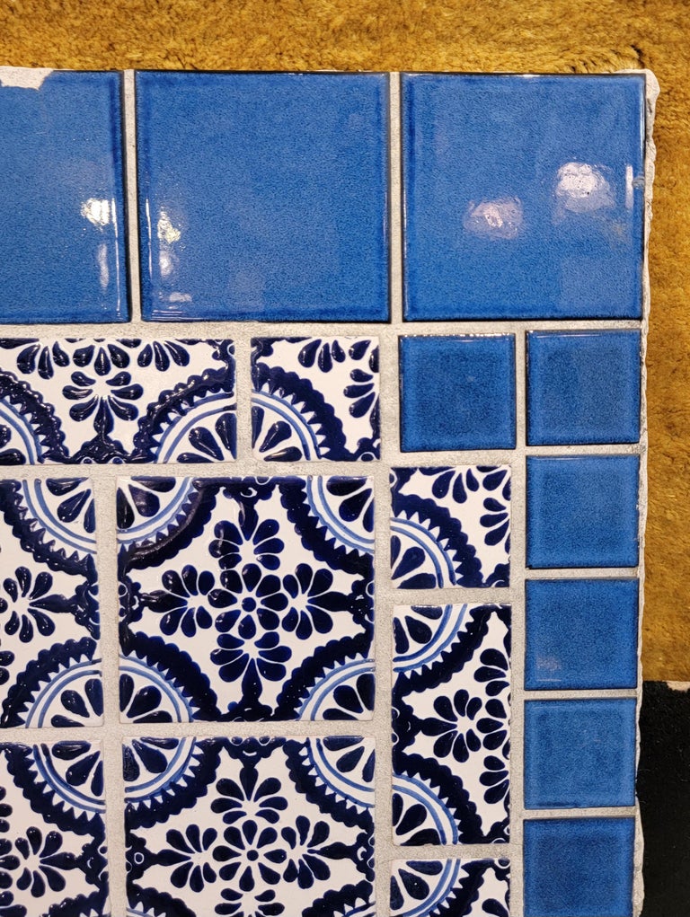 Large Italian Blue Wall Art or Table Top For Sale at 1stDibs