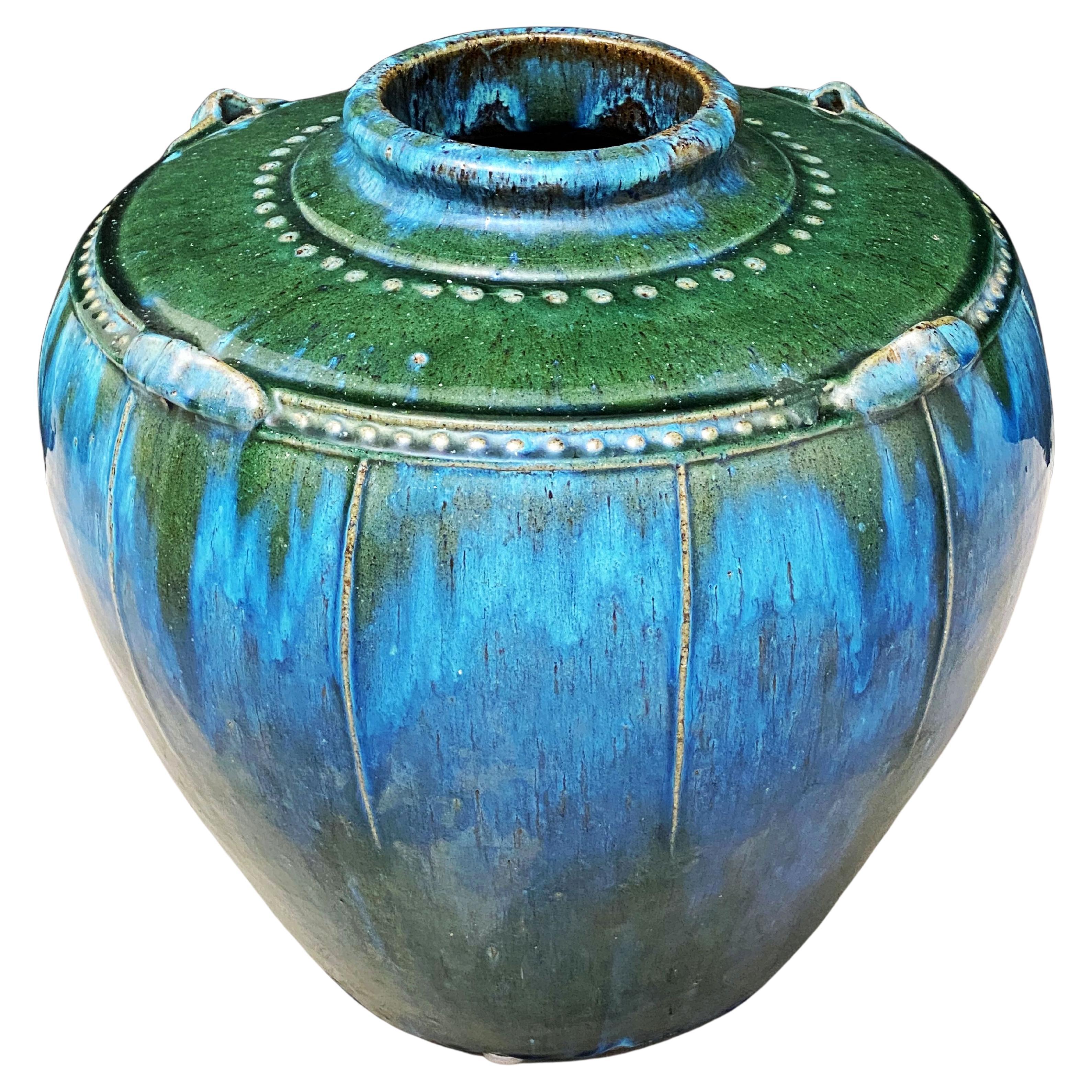 Large Italian Creamware or White Glazed Teapot with Lid Rosettes at 1stDibs