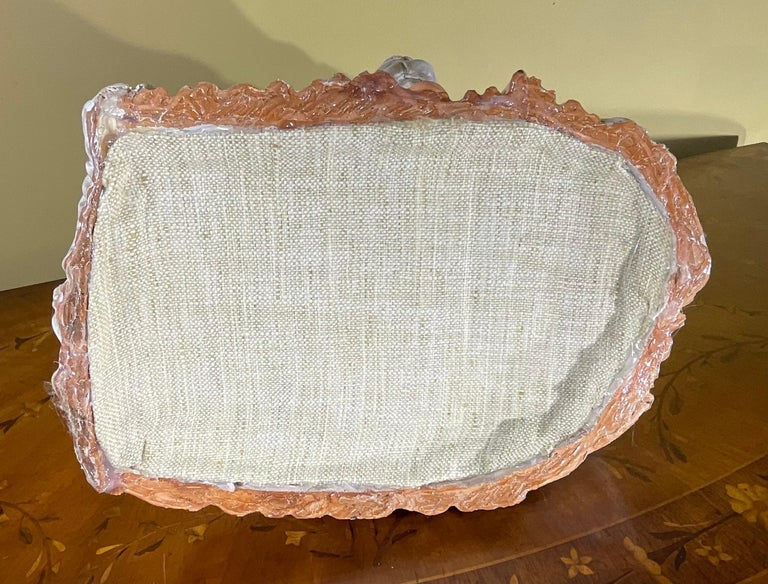 Large Italian Hand Painted Ceramic Ram Head Sculpture, 1950s For Sale ...