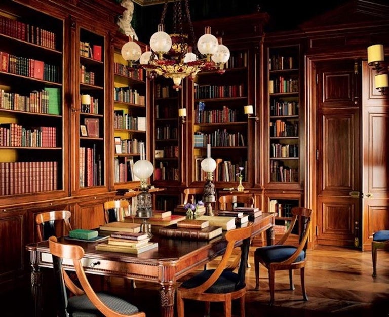 Large Italian Library Table in the 18th Century Style Ex Collection ...