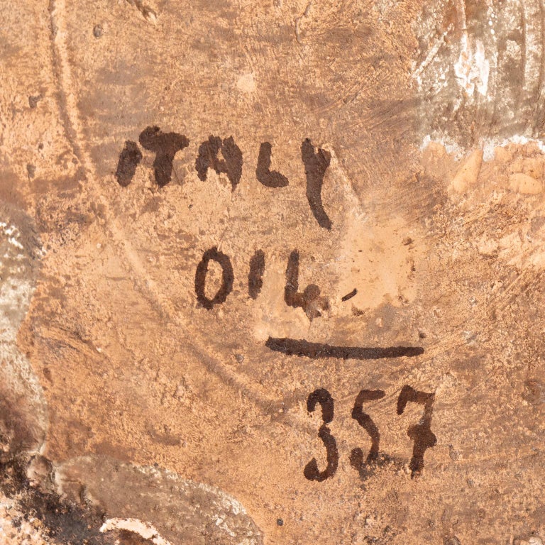 Large Italian Majolica "Peche di Mare" Jar For Sale at 1stDibs