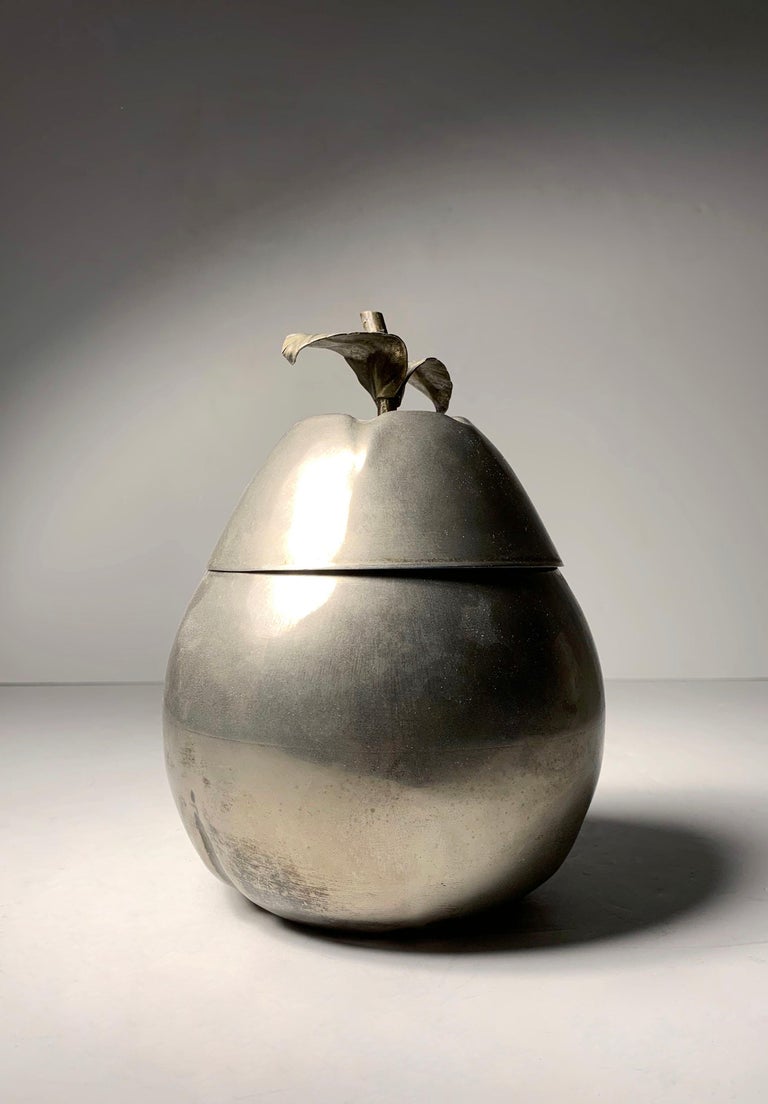 Large Italian Metal Pear Container For Sale at 1stDibs