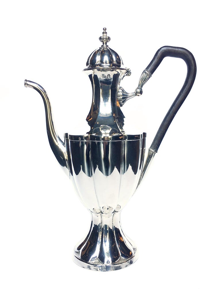 Ancient Neoclassic Sterling Silver Coffee Pot, Palermo, Sicily circa ...