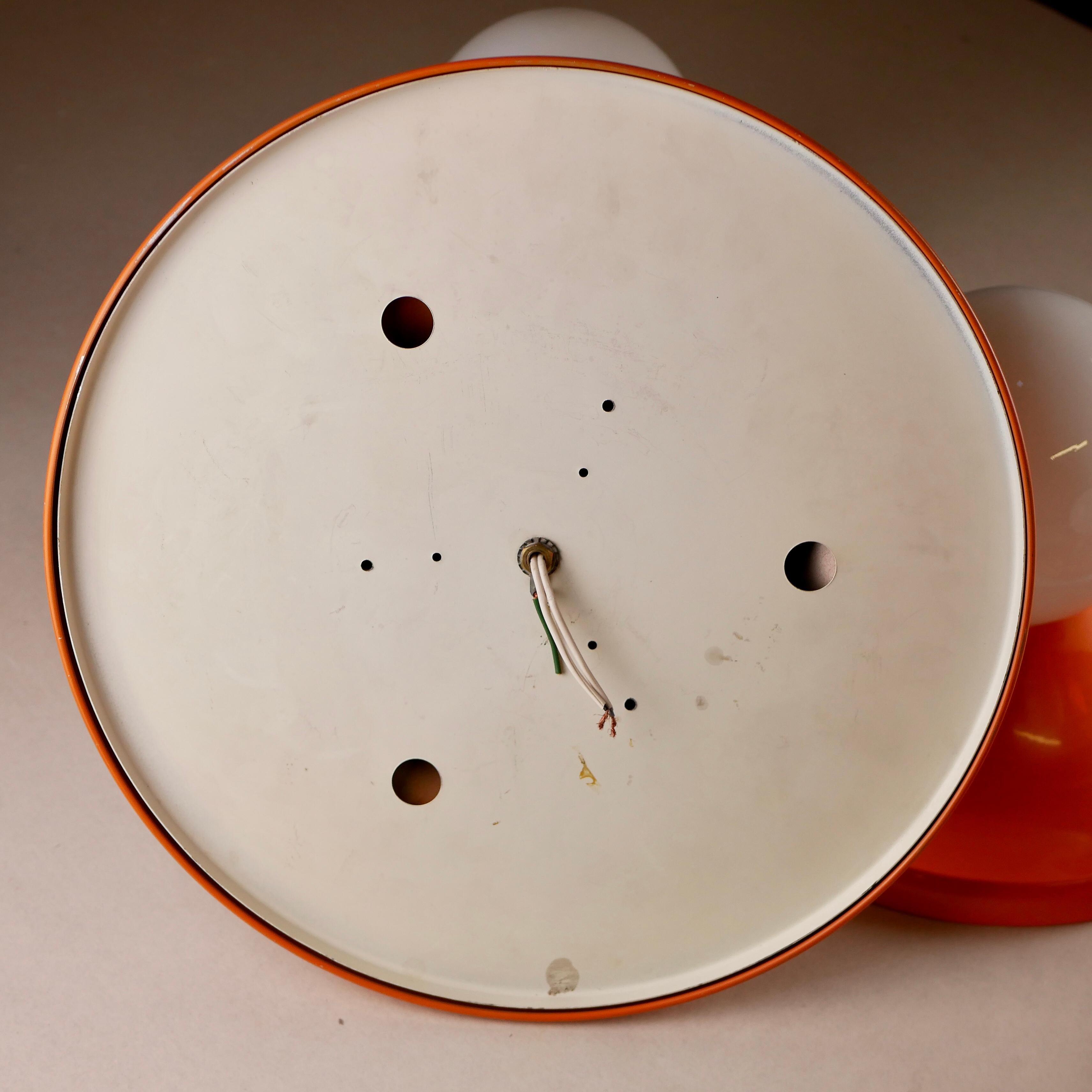 Large Italian Orange Wall Lamp « Light Ball » by Castiglioni for ...