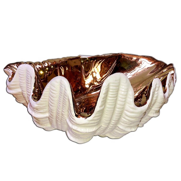 Large Italian Porcelain Shell Centerpiece For Sale at 1stDibs