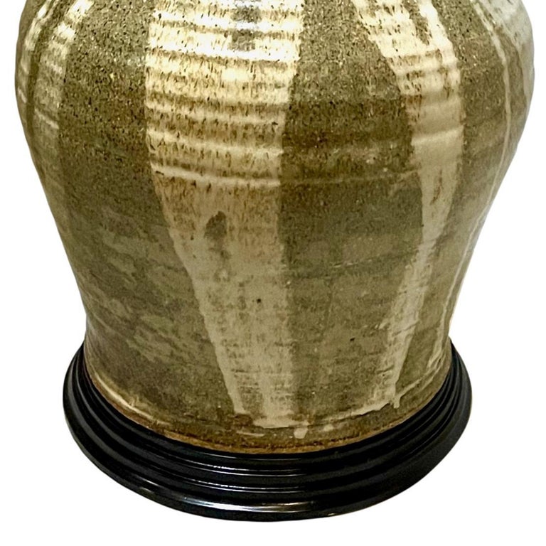 Large Italian Pottery Table Lamp For Sale at 1stDibs