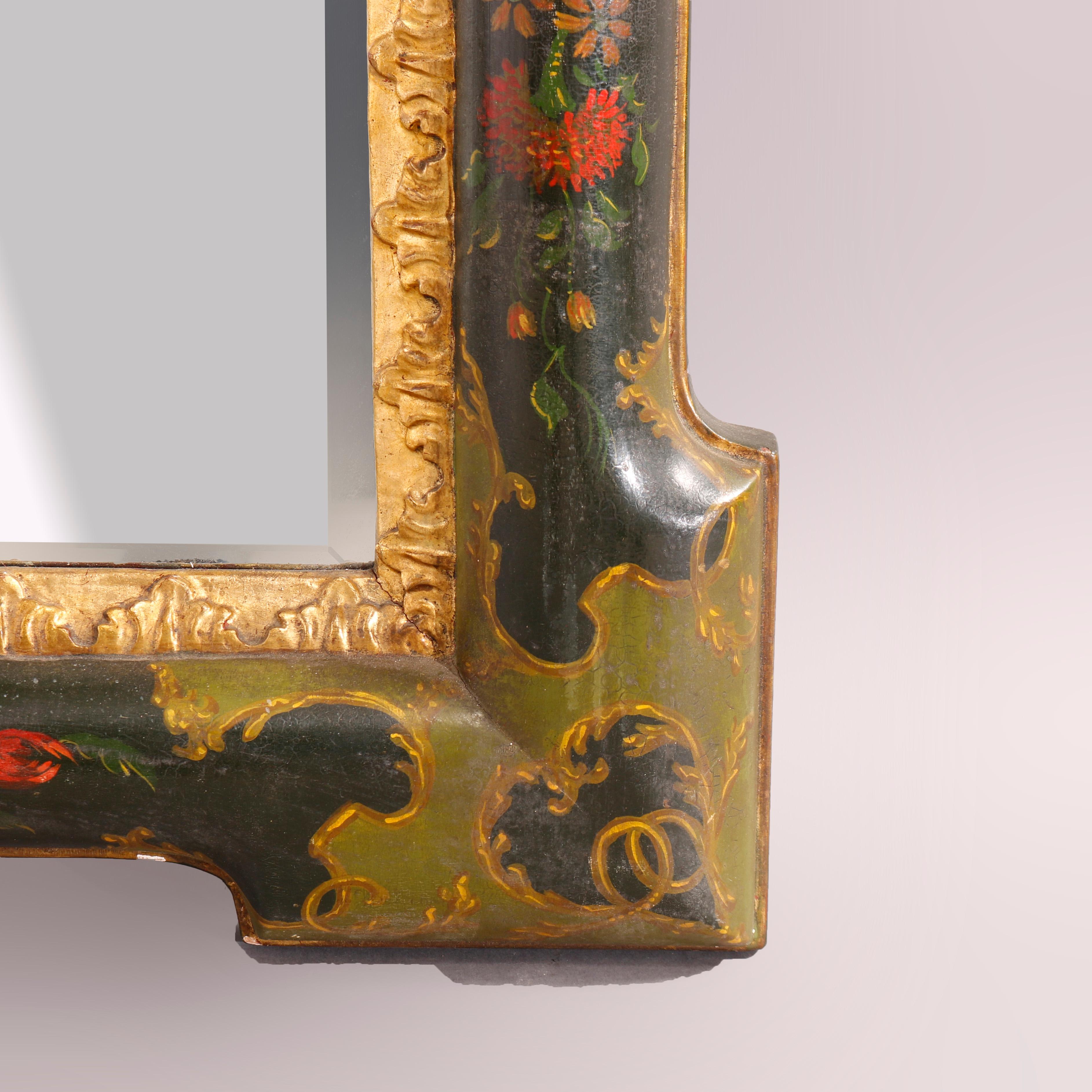 Large Italian Renaissance School Hand Painted Polychrome and Gilt ...