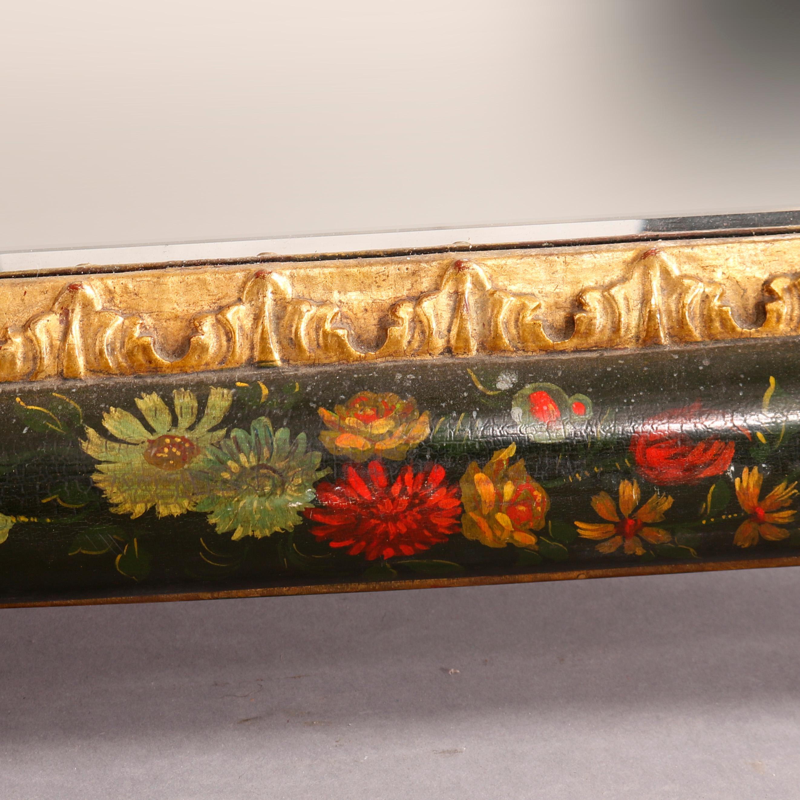 Large Italian Renaissance School Hand Painted Polychrome and Gilt ...